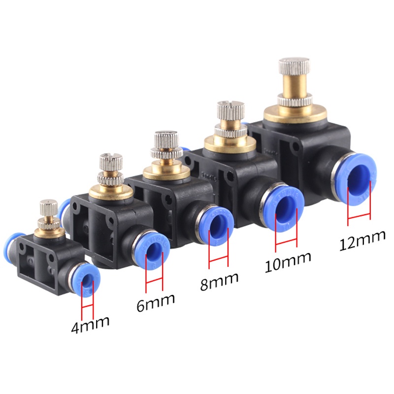 1pcs throttle valve LSA 4-12mm Air Flow Speed Control Valve Tube Water ...