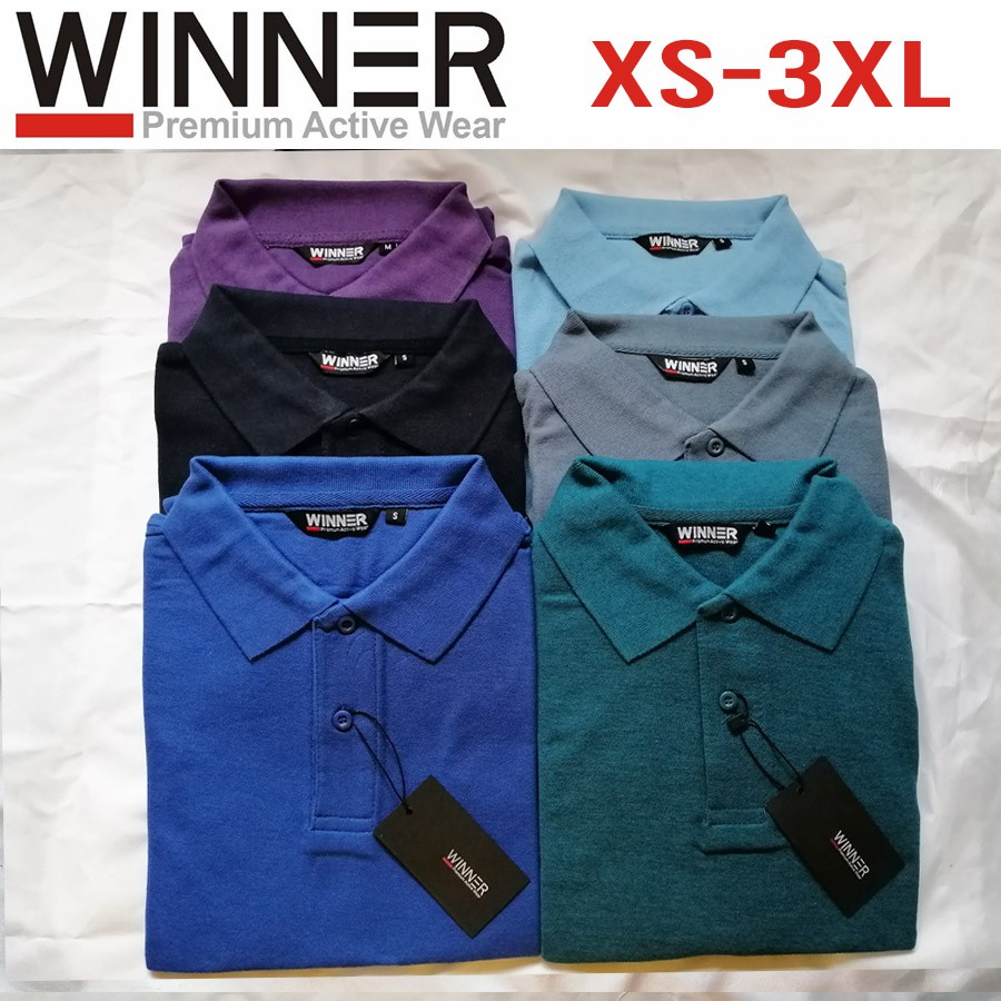 TNF PLAINS: WINNER POLO SHIRT PLAIN COLOR BATCH THREE | Shopee Philippines