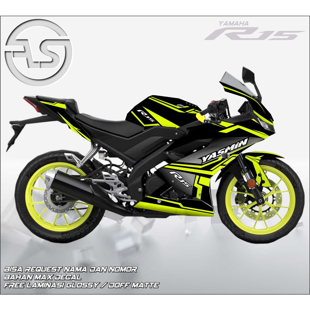 0486 DECALS ST5IKER FULLBODY CUSTOM MOTORCYCLE YAMAHA R15 | Shopee ...