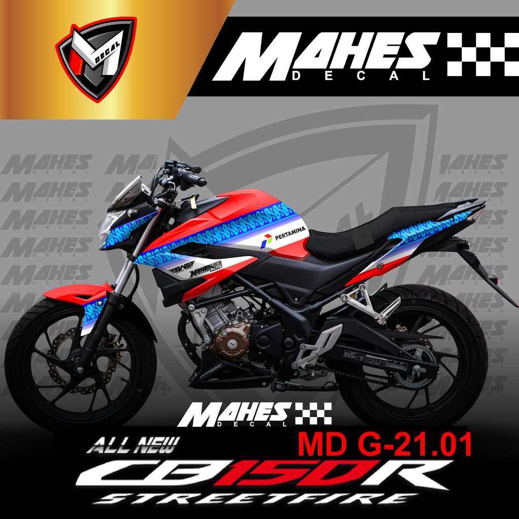CB 150R Streetfire Fullbody Striping Sticker Decal mandalika design MD ...