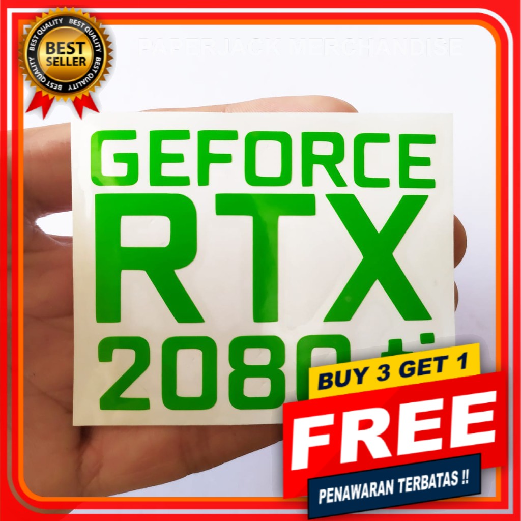 NVIDIA GEFORCE RTX 2080 TI CUTTING STICKER ACCESSORIES CASE PC GAMING ...