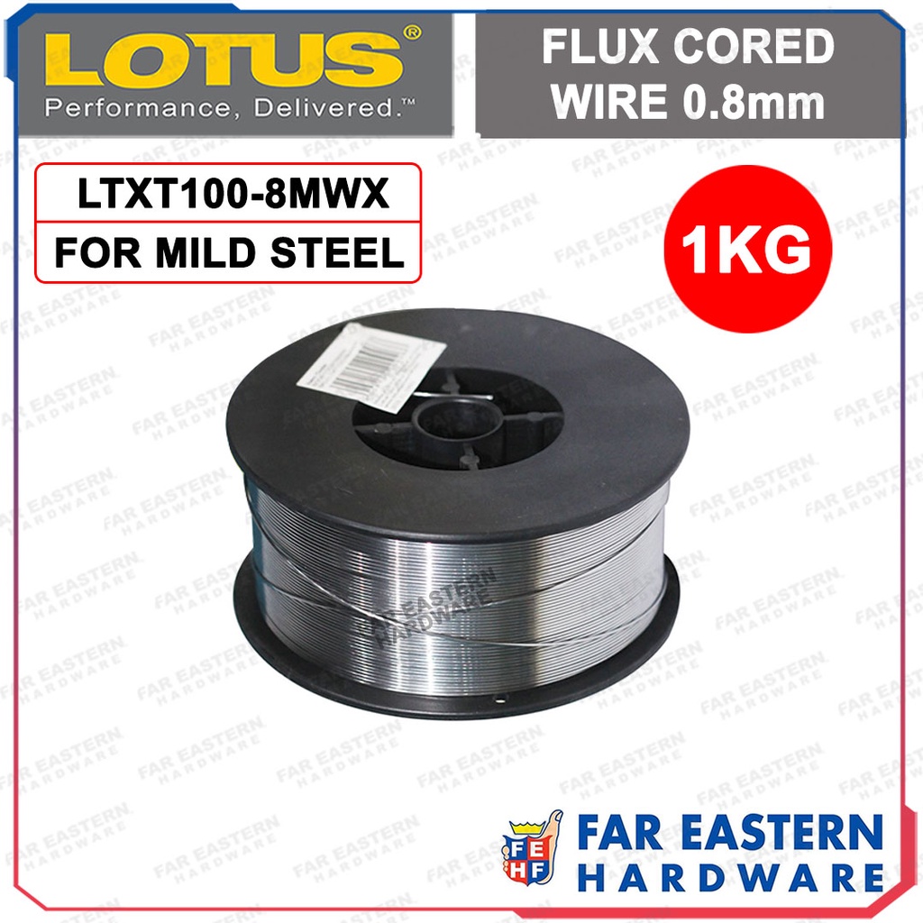 LOTUS Flux Cored Wire for MILD STEEL 0.8mm 1KG MIG WIRE Gasless LTWM | Shopee Philippines