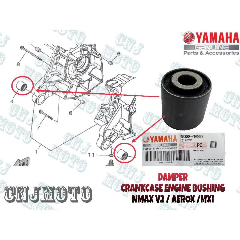 ENGINE BUSHING (NMAX, V2, AEROX, MXI) SOLD PER PIECE | Shopee Philippines