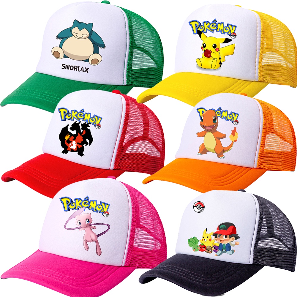 Pokemon Pikachu Baseball Caps Peaked Hats Charizard Snorlax Hip Hop Hat ...