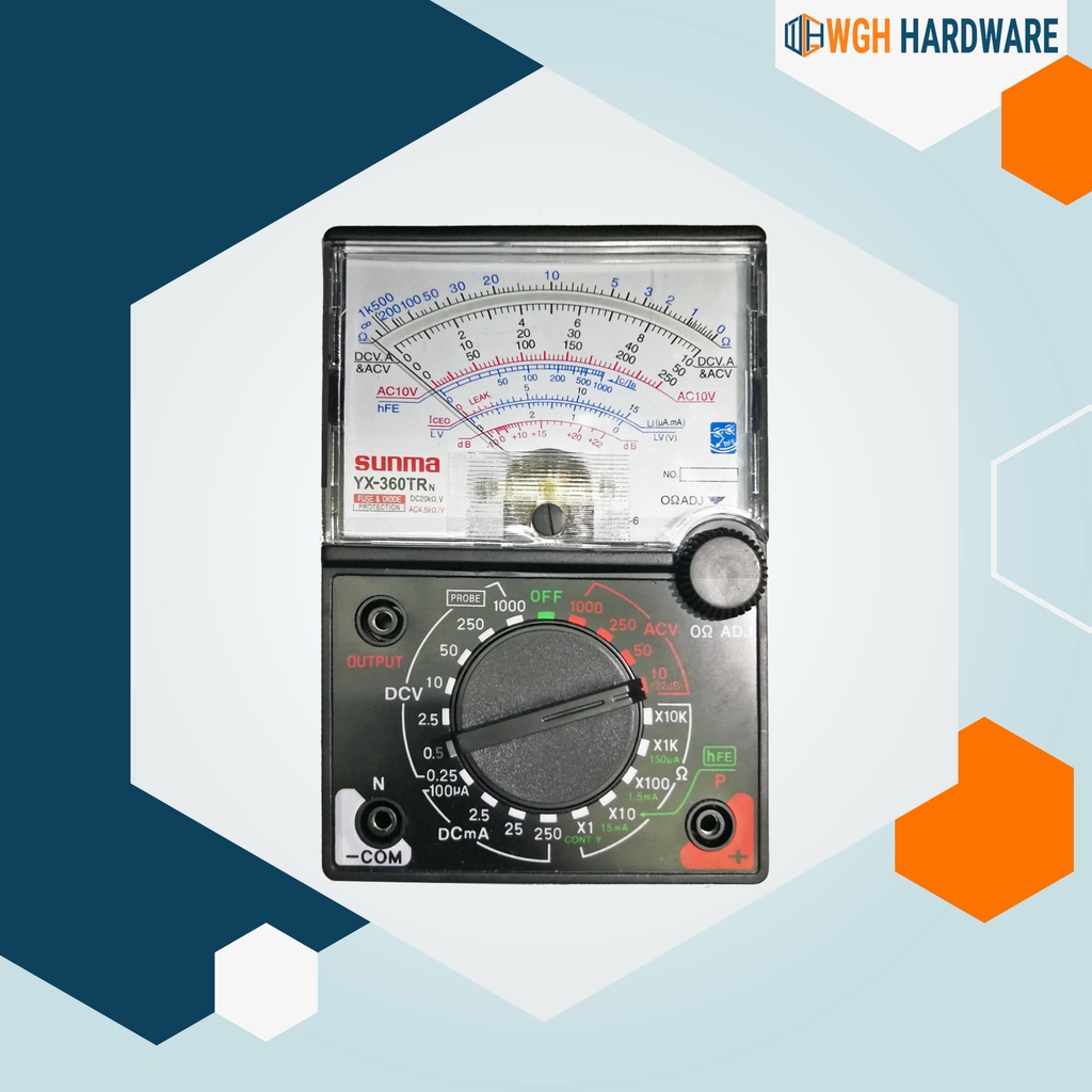 WGH Multitester (Sunma) Voltmeter Ammeter Multimeter Ohmmeter | Shopee ...