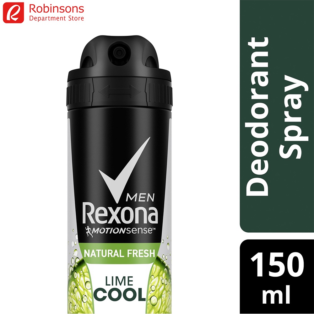 Rexona Men Deodorant Spray Natural Fresh Lime Cool 150ml | Shopee Philippines