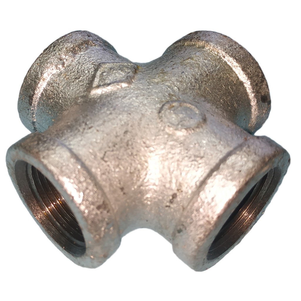 MECH GI CROSS TEE 1/2" SCH40 STANDARD GALVANIZED IRON === 1/2" | Shopee ...