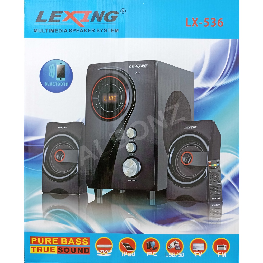 Lexing LX-556 2.1 with Bluetooth /SD/USB/FM Multimedia Speaker | Shopee ...