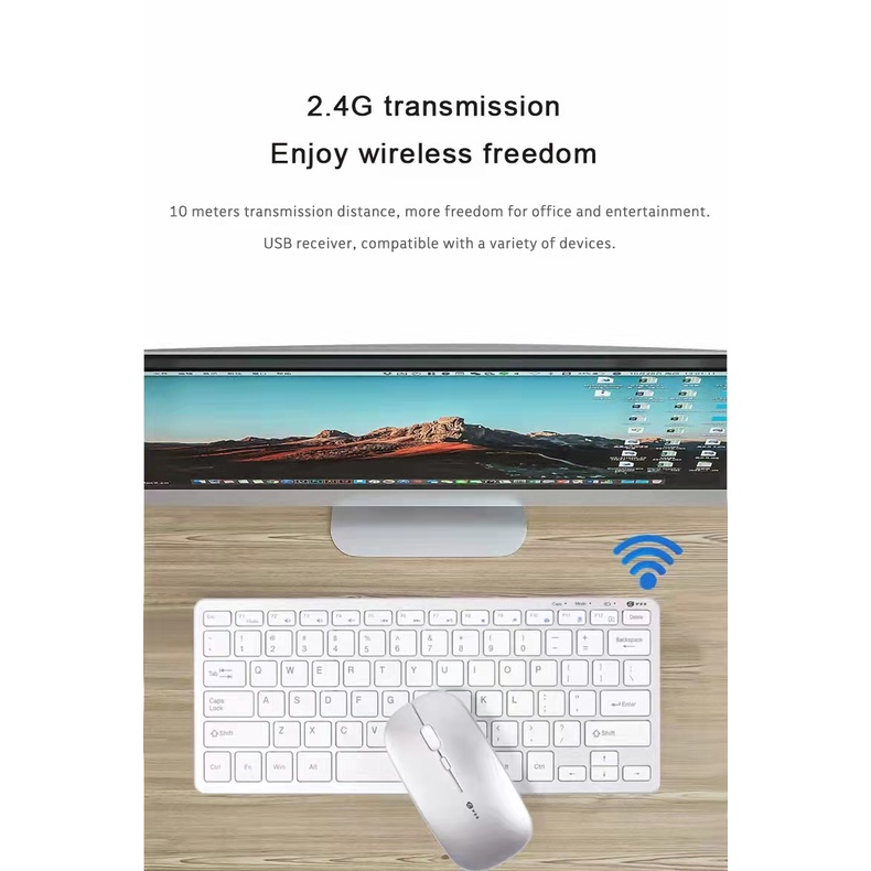 V2S KM600 Keyboard And Mouse Gaming Wireless Keyboard Ultra-Thin ...