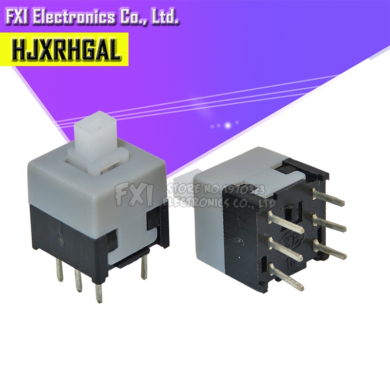 20PCS 8.5X8.5MM 8.5*8.5MM Self-locking Switch DIP 6 Pins Tactile ...