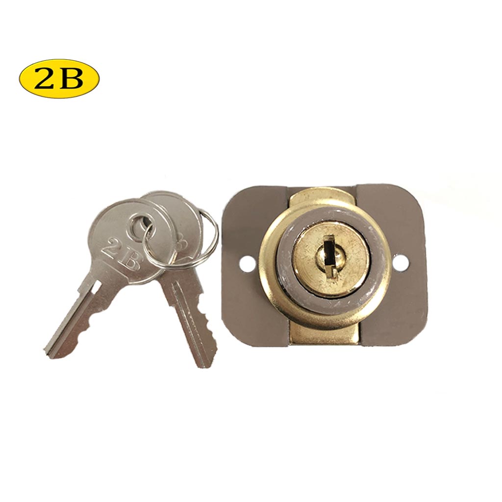 2B Best Choice 2 Hole Drawer Lock Wardrobe, Cabinet and Desk Locker ...