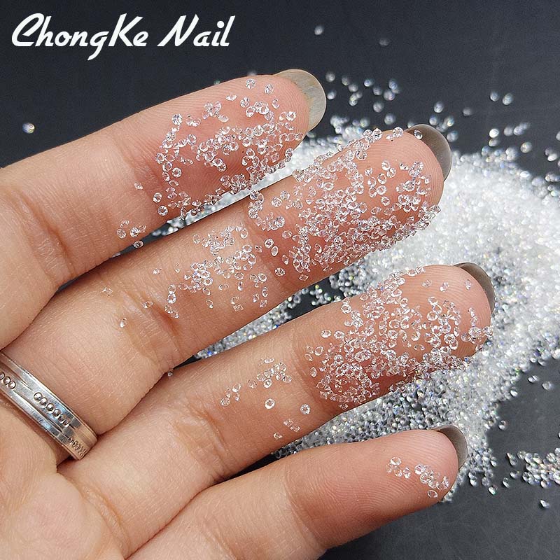 1440pcs 1.1mm Crystal Clear Glass Nail Art Rhinestones Micro ...