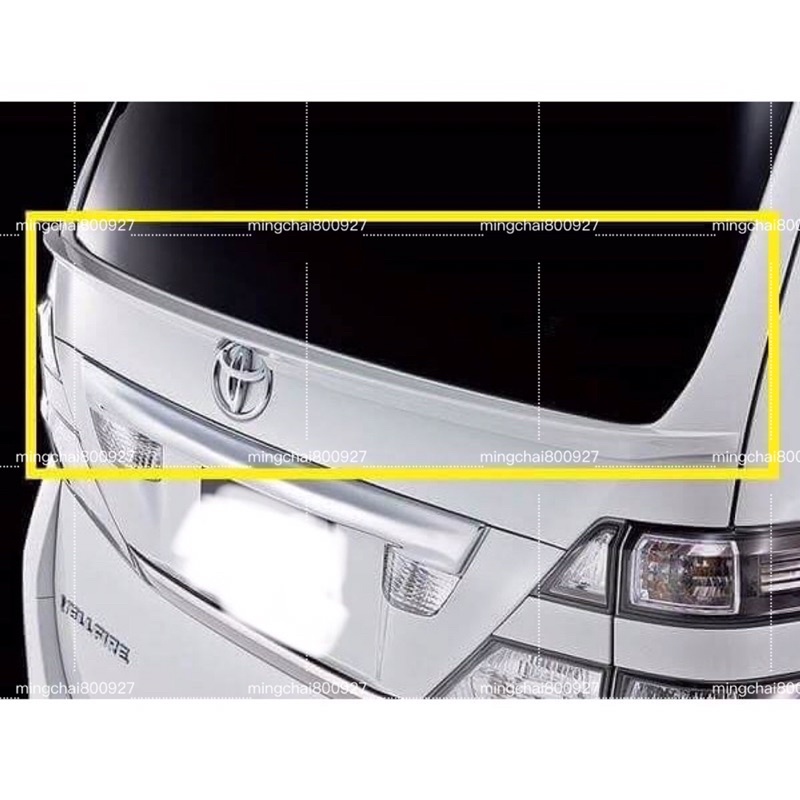 TOYOTA VELLFIRE ANH20 / ALPHARD REAR CENTRE SPOILER NO PAINT | Shopee ...