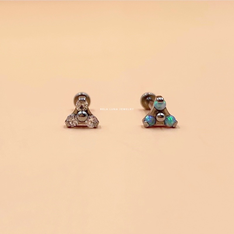 Titanium Trinity Flower Threadless Labret | Sold per piece | Shopee ...