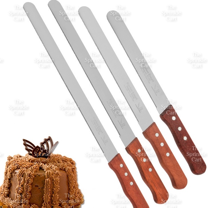 Serrated Bread Cake Knife Stainless Steel Wooden Handle tsc | Shopee ...