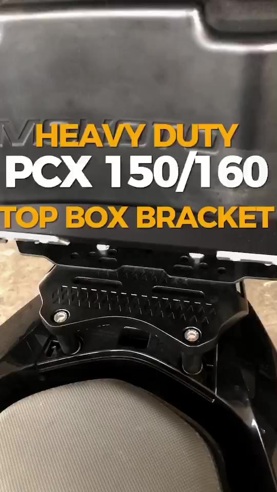 HONDA PCX 150 / 160 CNC FULL ALLOY HEAVY DUTY TOP BOX BRACKET / REAR ...