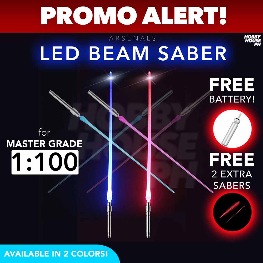 ↂ Gundam Mg 1/100 Led Beam Saber With Freebies | Shopee Philippines
