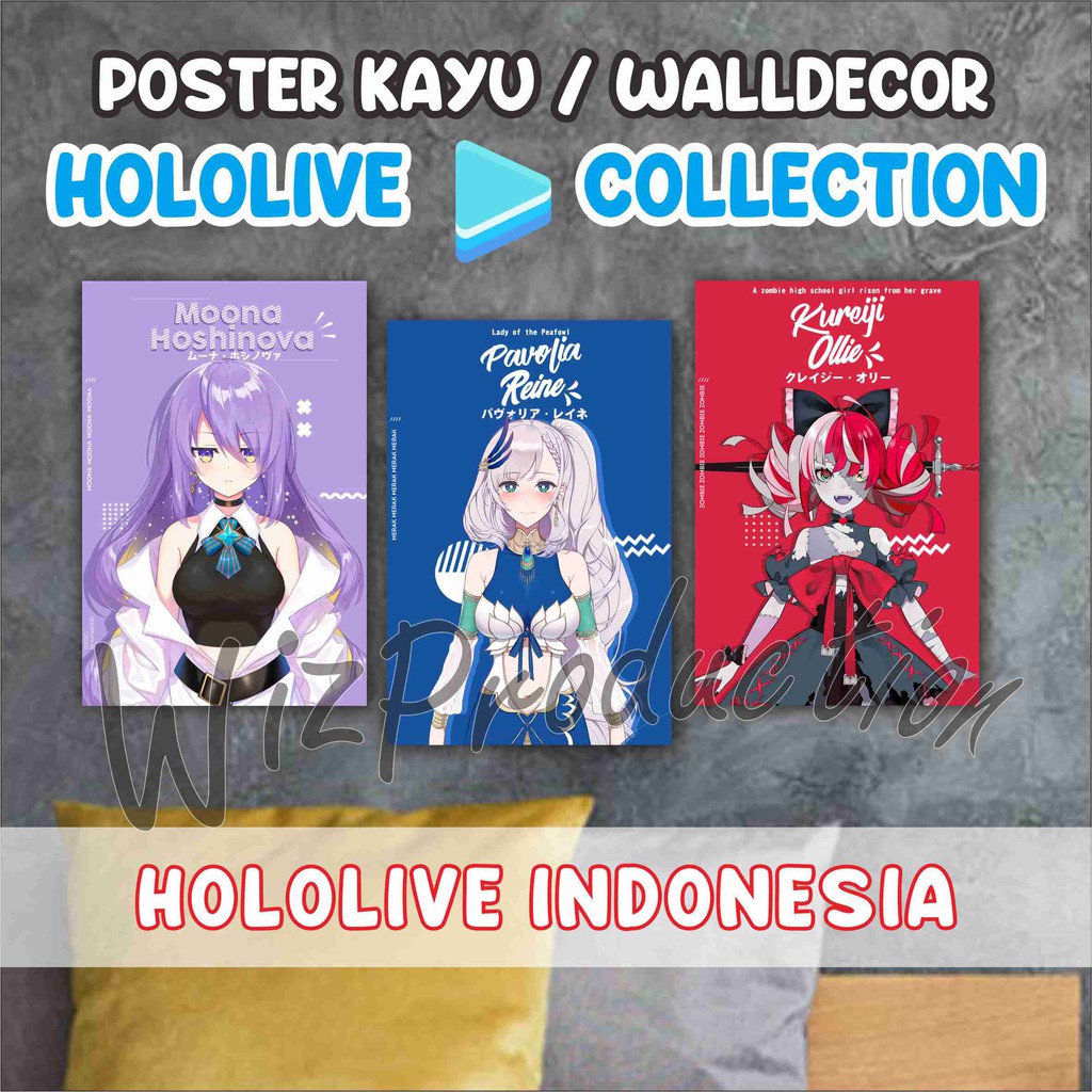 KAYU Hololive ID POSTER - HOLOLIVE INDONESIA Wood POSTER - HOLOLIVE ...