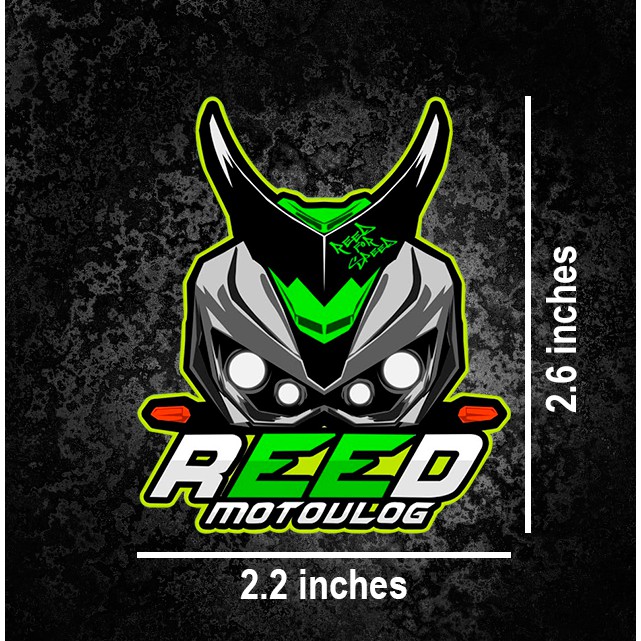REED Moto Decals Sticker 2.2x2.6 inches Vinyl Sticker | Shopee Philippines