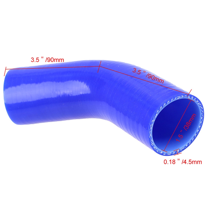 SACO 45 Degree Silicone Hose Reducer Joiner Coupling Intercooler ...