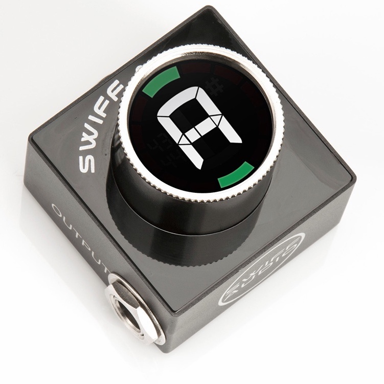 SWIFF Audio C10 Mini Pedal Tuner LED Display Electric Acoustic Guitar ...