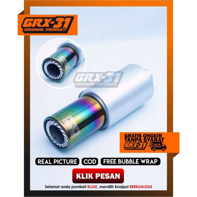 Hks Gronel Sedet Car Exhaust Tip Stainless Rainbow Inlet 2" Inch ...