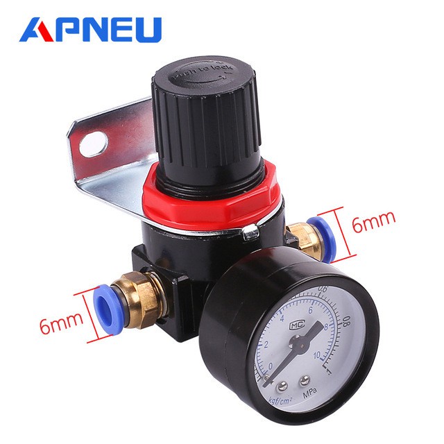 AR-2000 G1/4'' Pneumatic Mini Air Pressure Regulator Control Compressor ...