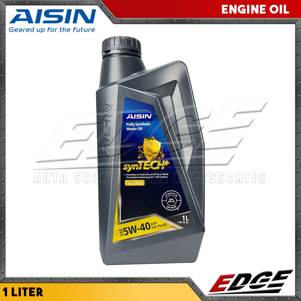 (AISIN 5w40 - 1 Liter) Aisin Fully Synthetic Motor Oil for Gasoline and ...