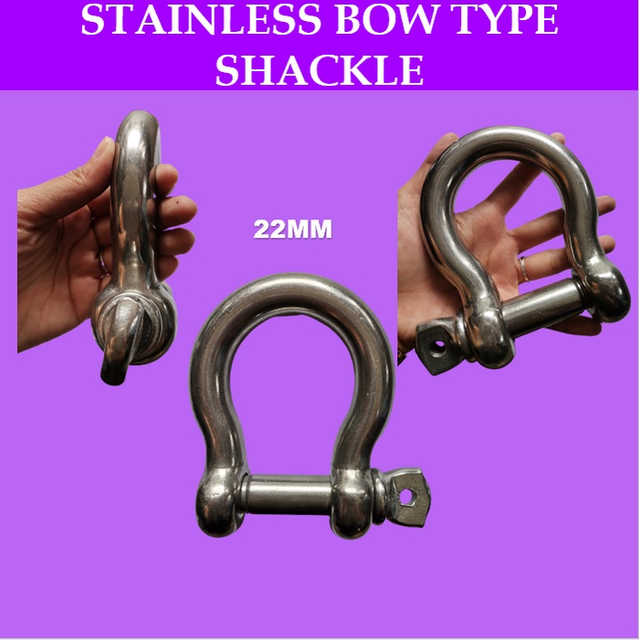 Stainless Bow Type Shackle 22MM | Shopee Philippines