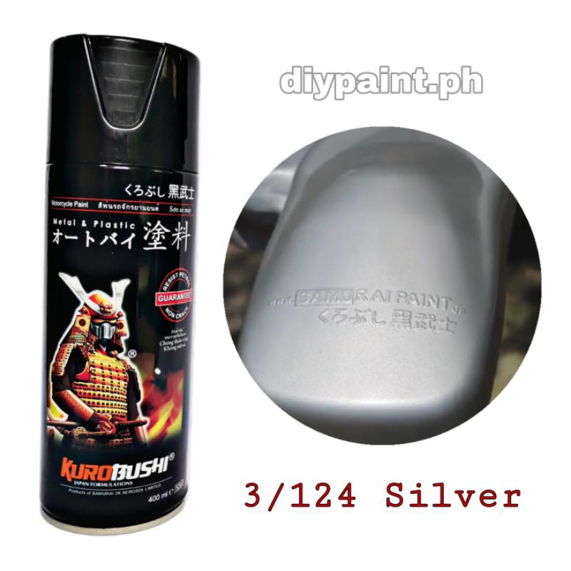 3/124 SILVER SAMURAI PAINT 400 ML | Shopee Philippines