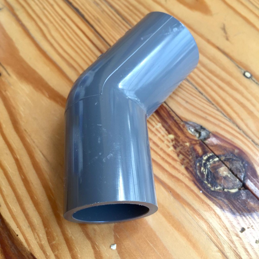 45* Degree Knee Elbow L PVC AW 3/ 4" Inch ABU Connection for Hydroponic ...