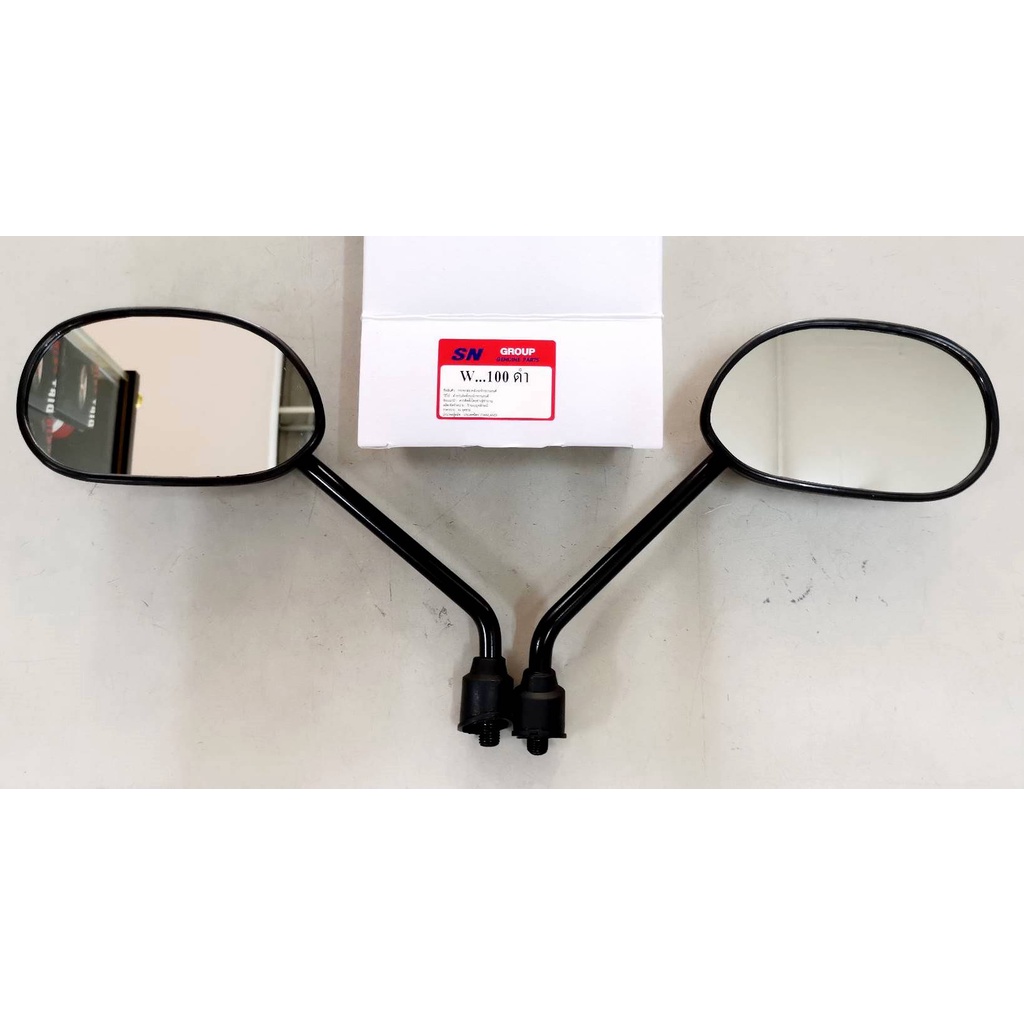 SN Mirror For Honda Wave 100 Original Black Legs Real Lens Not Dummy ...