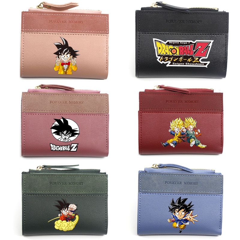 Dragon Ball Z Wallet for Women Coin Purse Cute Wallet Short Wallet Card ...