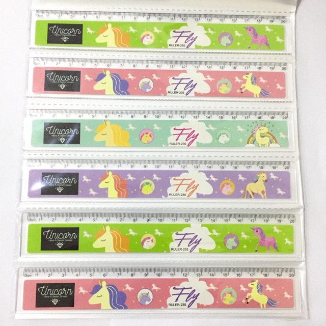 Unicorn Ruler /Kids Cartoon Ruler/ Pembaris Ala Smiggle (1 pcs ...