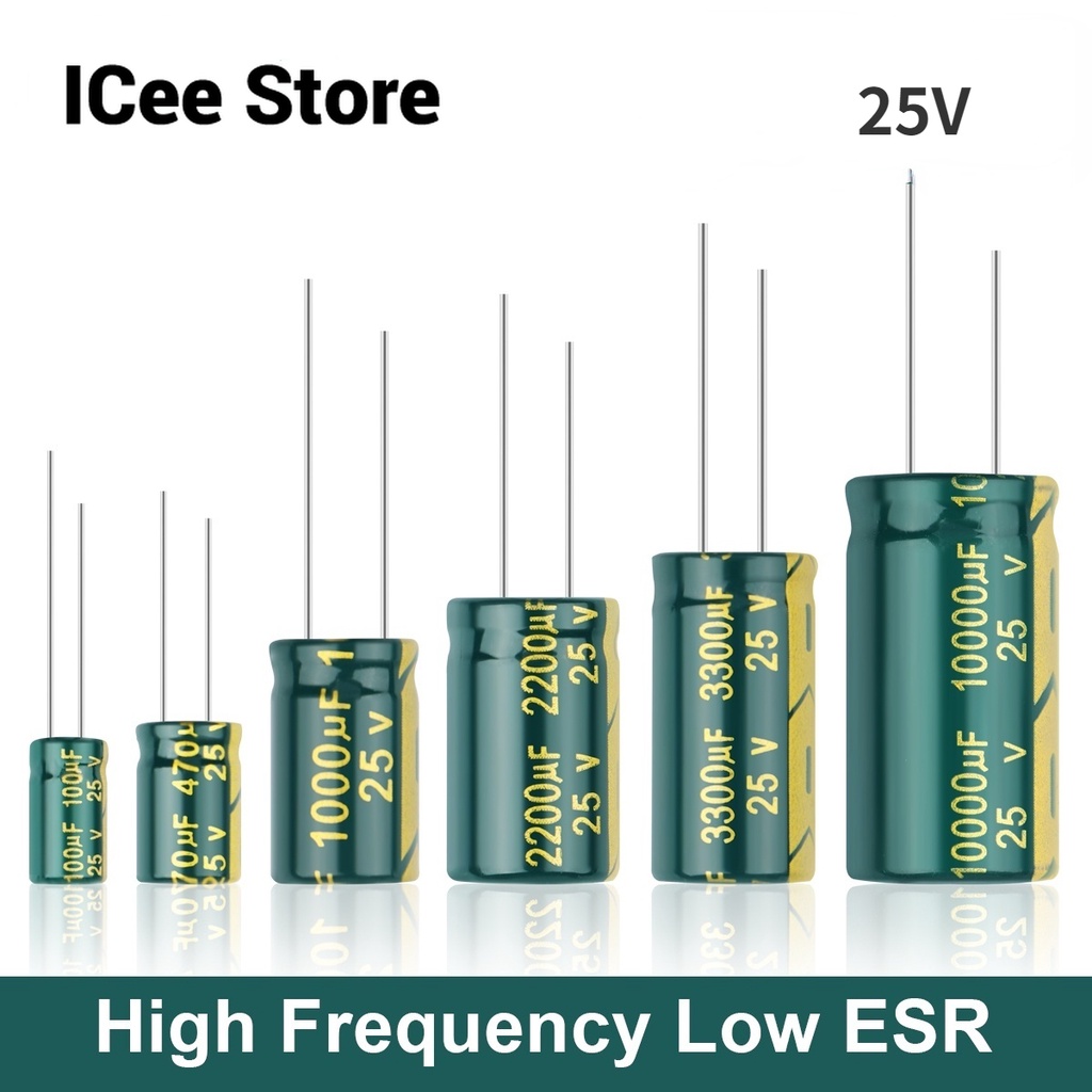 Aluminum Electrolytic Capacitor 25V High Frequency Low ESR 25V 10UF ...
