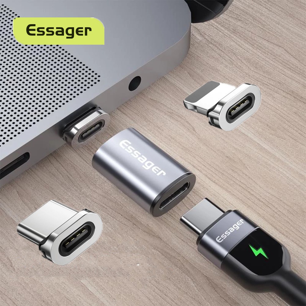 Essager Magnetic Micro USB Adapter USB Female to Type C Male Magnet ...