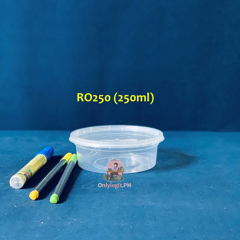 10pcs Microwaveable Round Tub with Lid (RO250/300 RO450 RO750) | Shopee ...