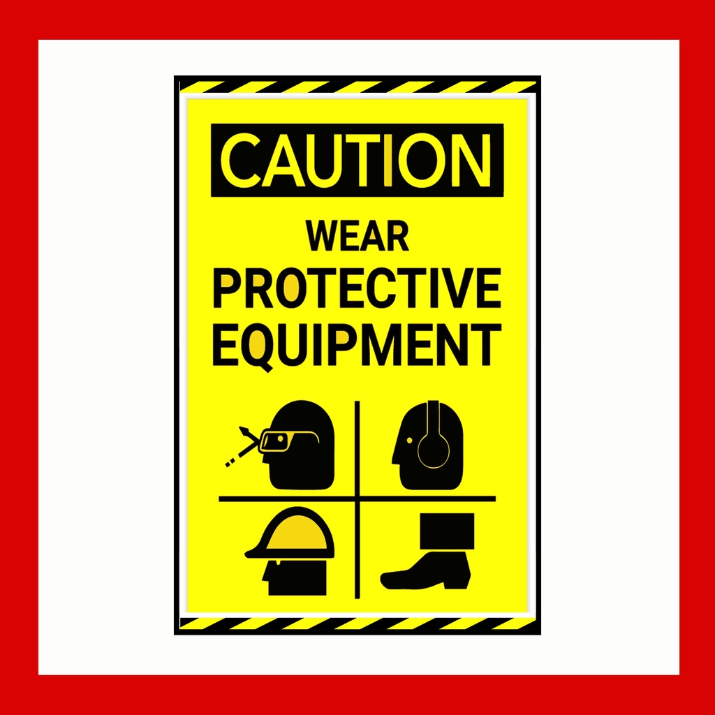 Patch and Pixels PPE Safety First Sign PVC/Sticker/Metal Sheet | Shopee ...