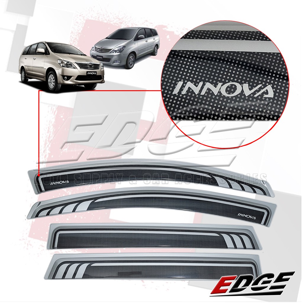 Toyota Innova 2005-2015 Door Visor SBC // vent window sun rain guard ...