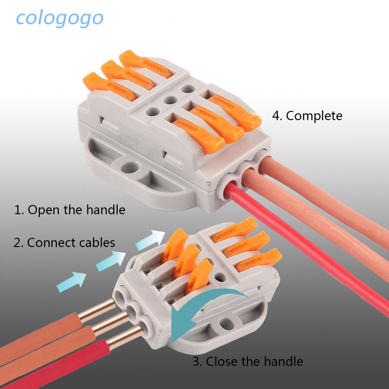 COLO For AWG28-12 Electrical Connectors Wire Block Clamp Terminal Cable ...