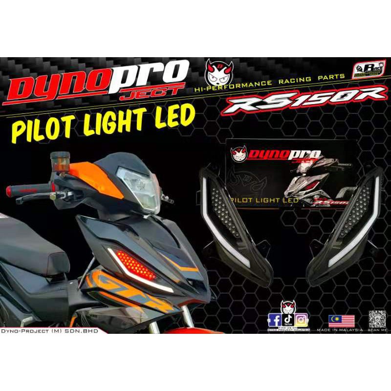 RS150R DYNO Project Mata Gaban Led Pilot Light Bar /DYNO PRO Lampu ...