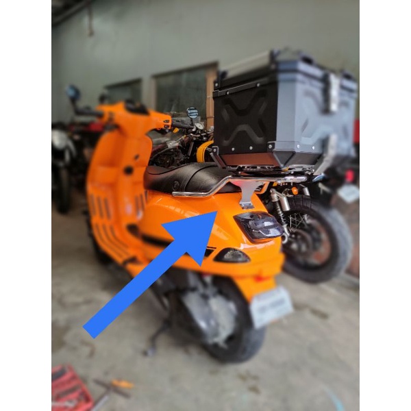 Top bracket Vespa LX150 / S125 bracket (Chrome plated or matte black ...