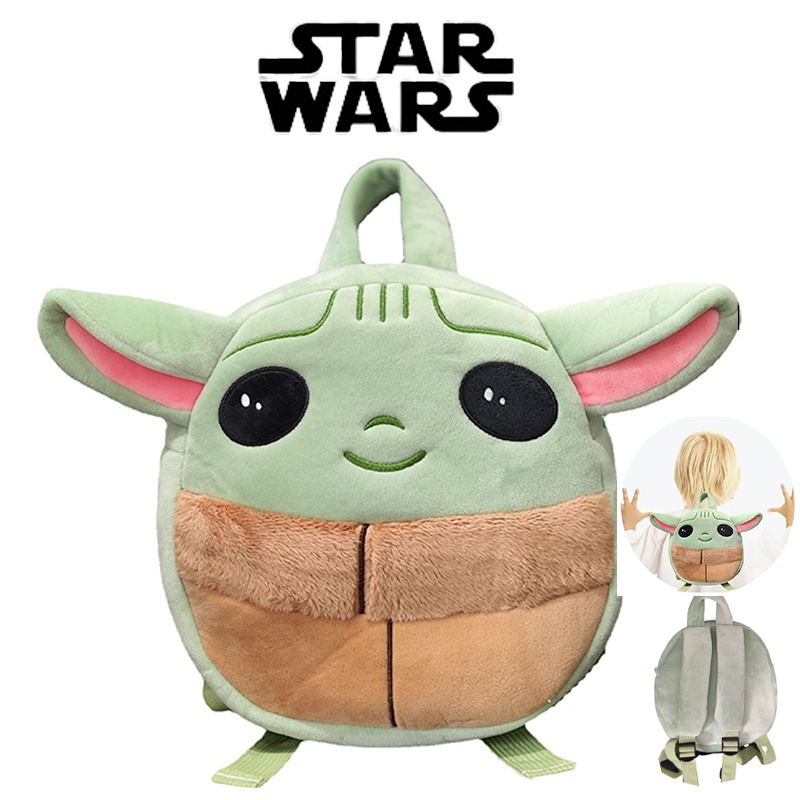 Backpack Kids Plush Schoolbag Toy Baby Yoda Travel Bag Doll For Toddler ...