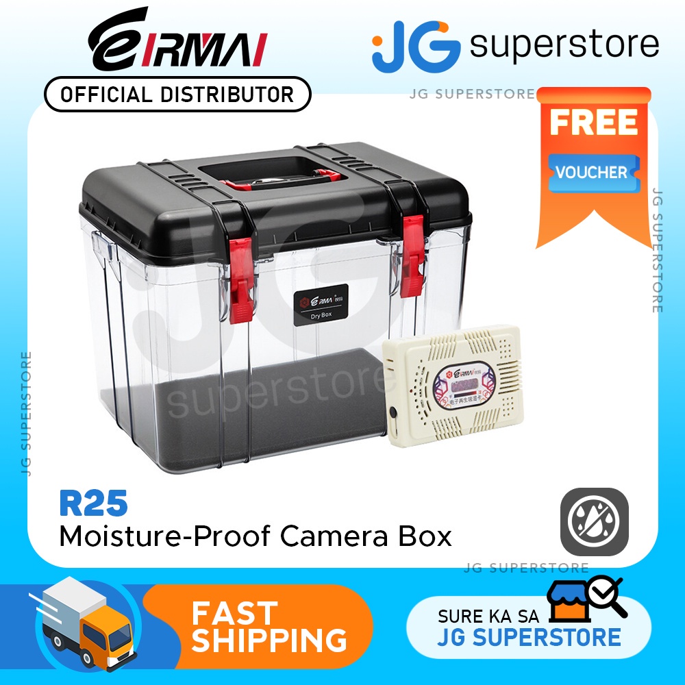 Eirmai R25 Moisture-Proof Dry Box 24-Liters with Dehumidifier ...
