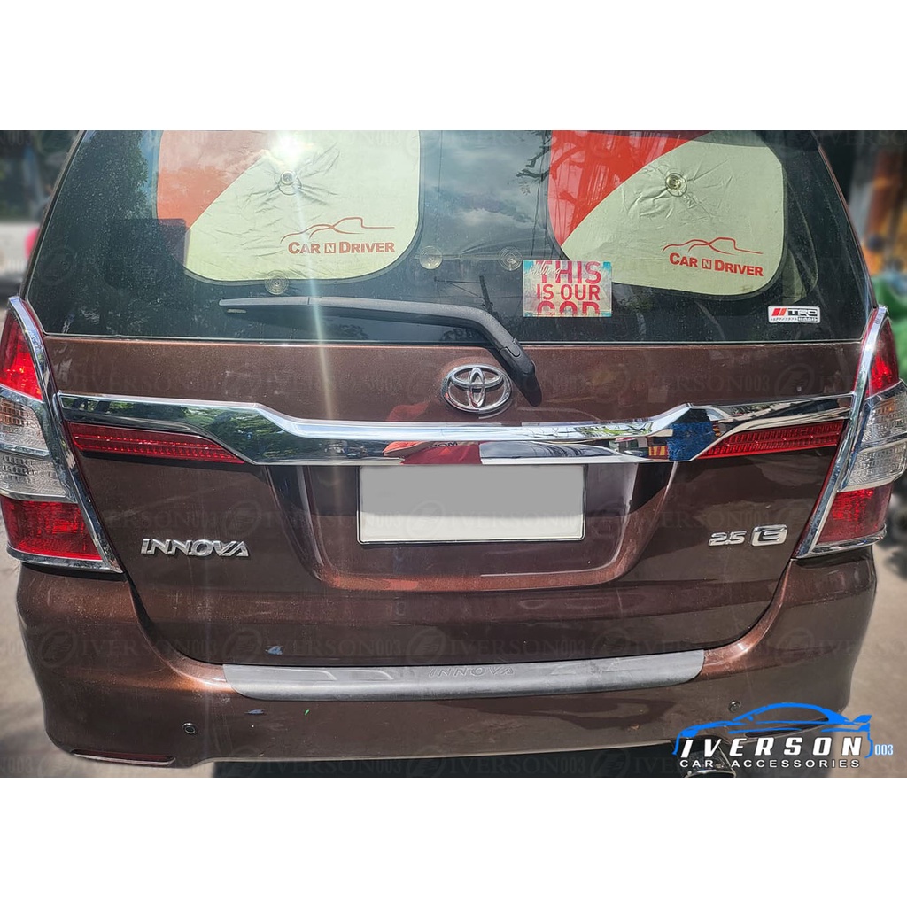 Toyota Innova 2014 to 2015 Trunk Lid Cover (Chrome) | Shopee Philippines