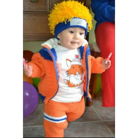 Crochet inspired kids Naruto Uzamaki baby costume (made upon order ...