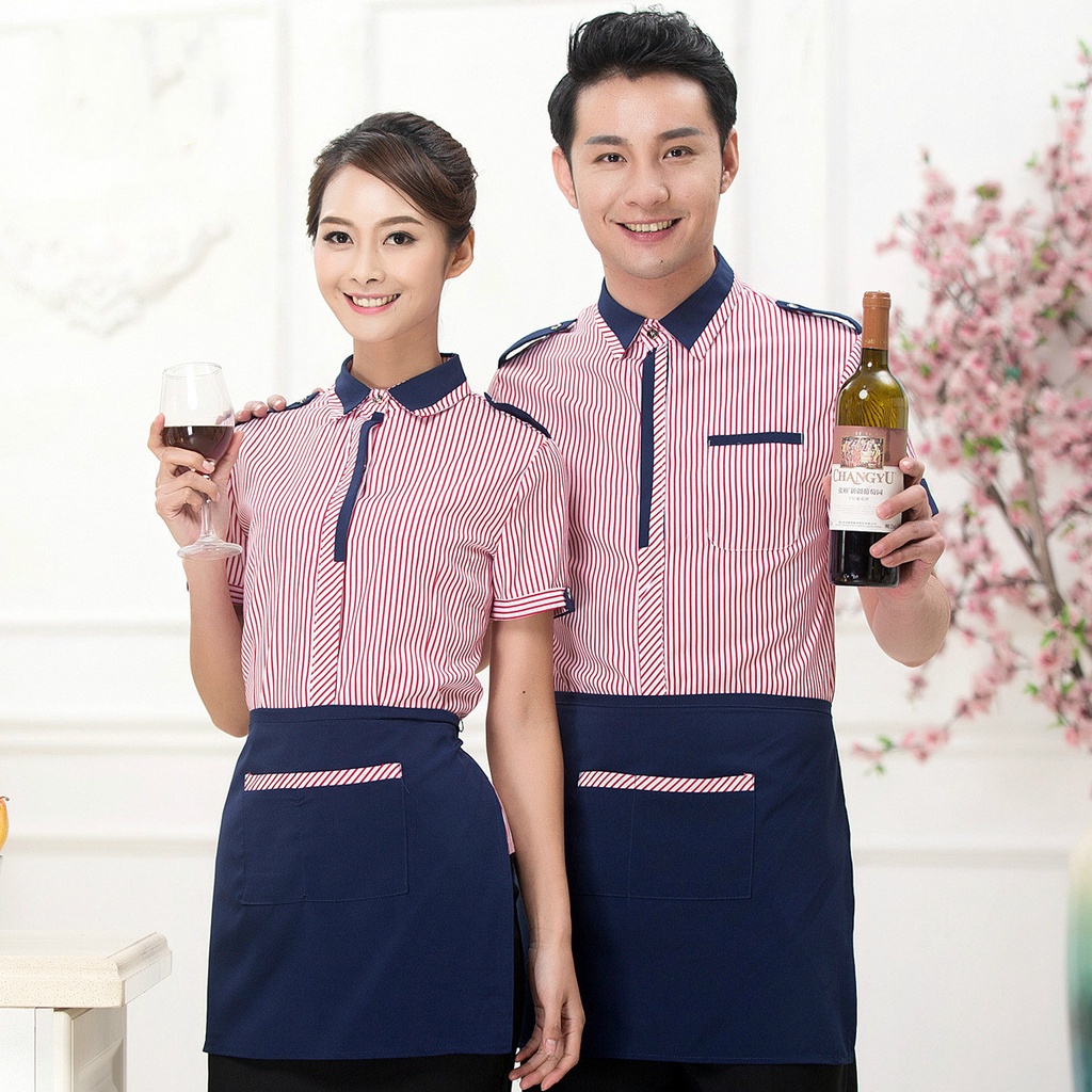 Summer Hotel Waiter Working Wear Western Restaurant Waiter Uniform ...