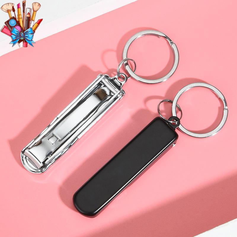 Carbon Steel Folding Nail Scissors with Key Ring Nail Clippers Manicure ...
