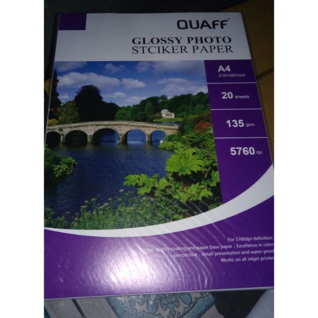 PHOTO STICKER PAPER (quaff) | Shopee Philippines