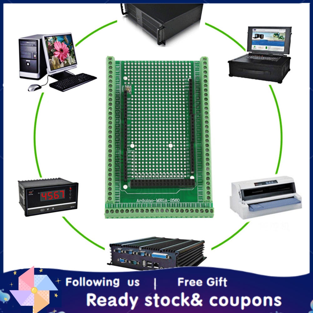 [Ready Stock] 1set. MEGA-2560 R31 Prototype Screw Terminal Block Shield ...